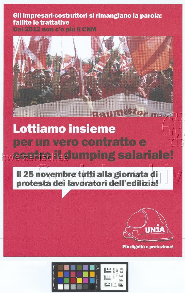 "Lottiamo insieme per un vero contratto e contro il dumping salariale ...